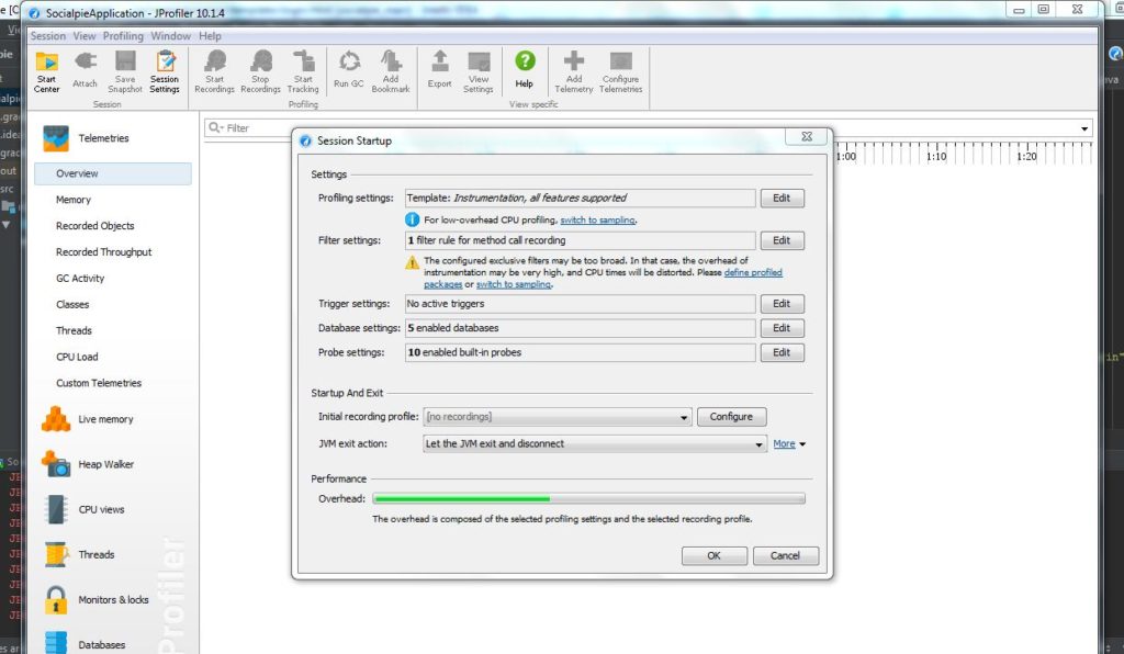 How to use JProfiler for Performance testing