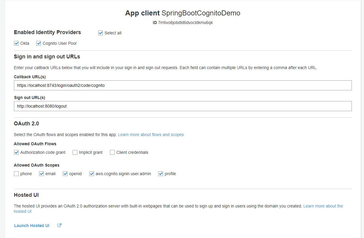 Example of Spring Boot Application Authentication with AWS Cognito