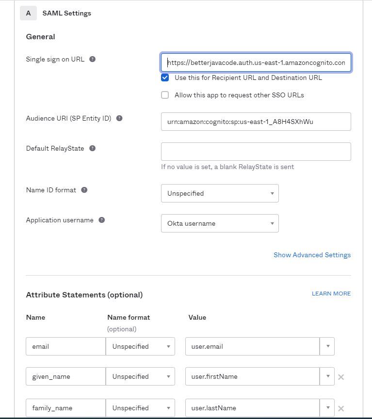 Example of Spring Boot Application Authentication with AWS Cognito