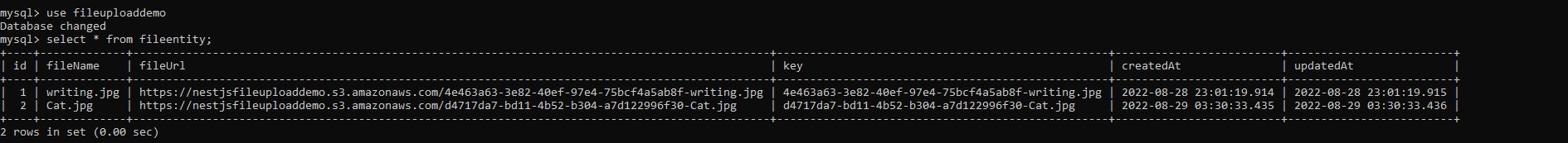 Upload File to S3 Using NestJS Application