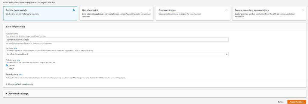 Example of Spring Cloud Function with AWS Lambda
