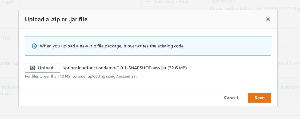 Example of Spring Cloud Function with AWS Lambda