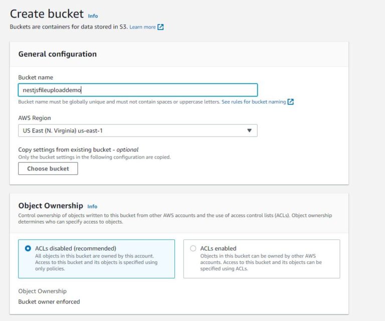 Upload File to S3 Using NestJS Application Upload File to S3 Using NestJS Application